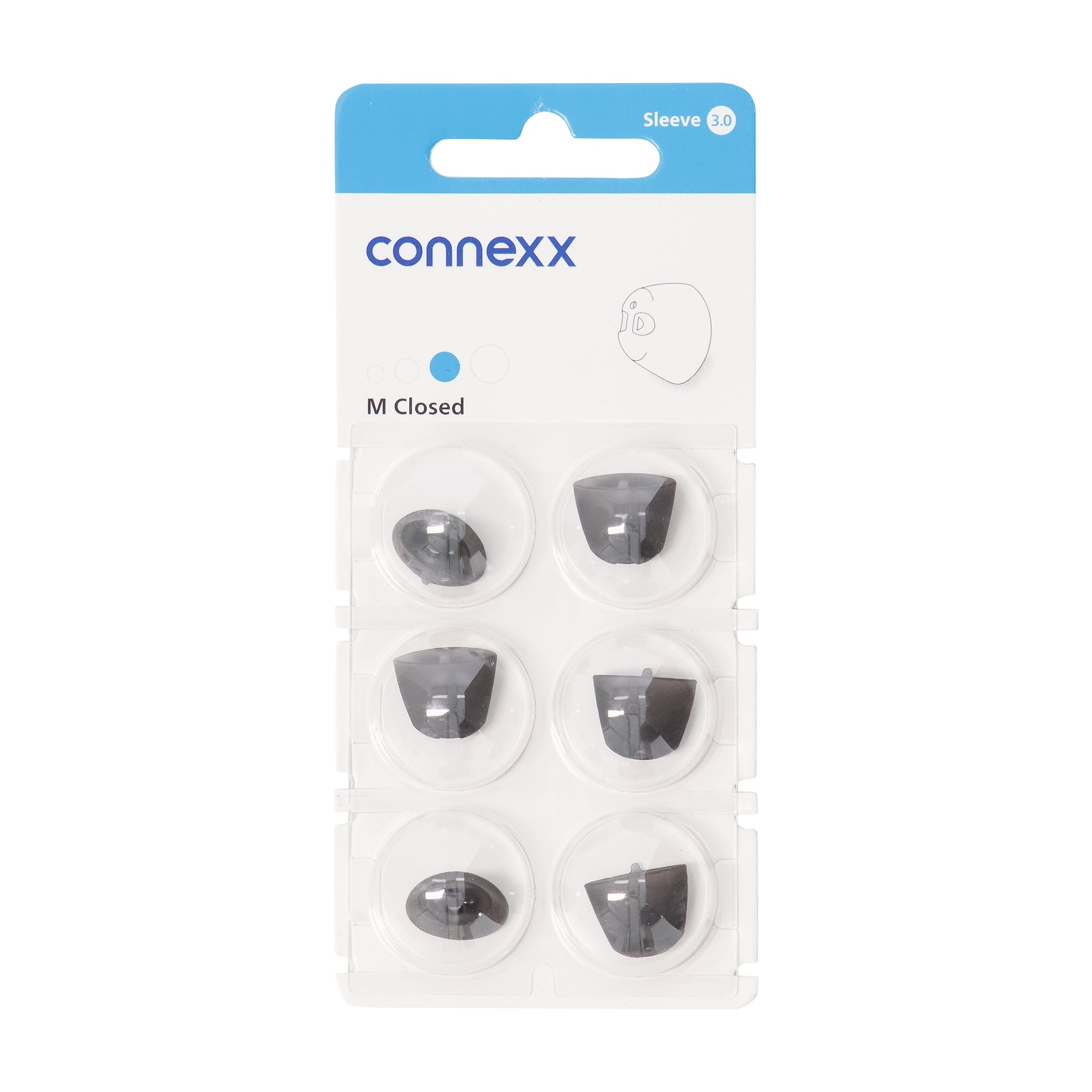 Connexx Sleeve 3.0 M Closed | Buy Hearing Aid Domes Online Now — Shop ...