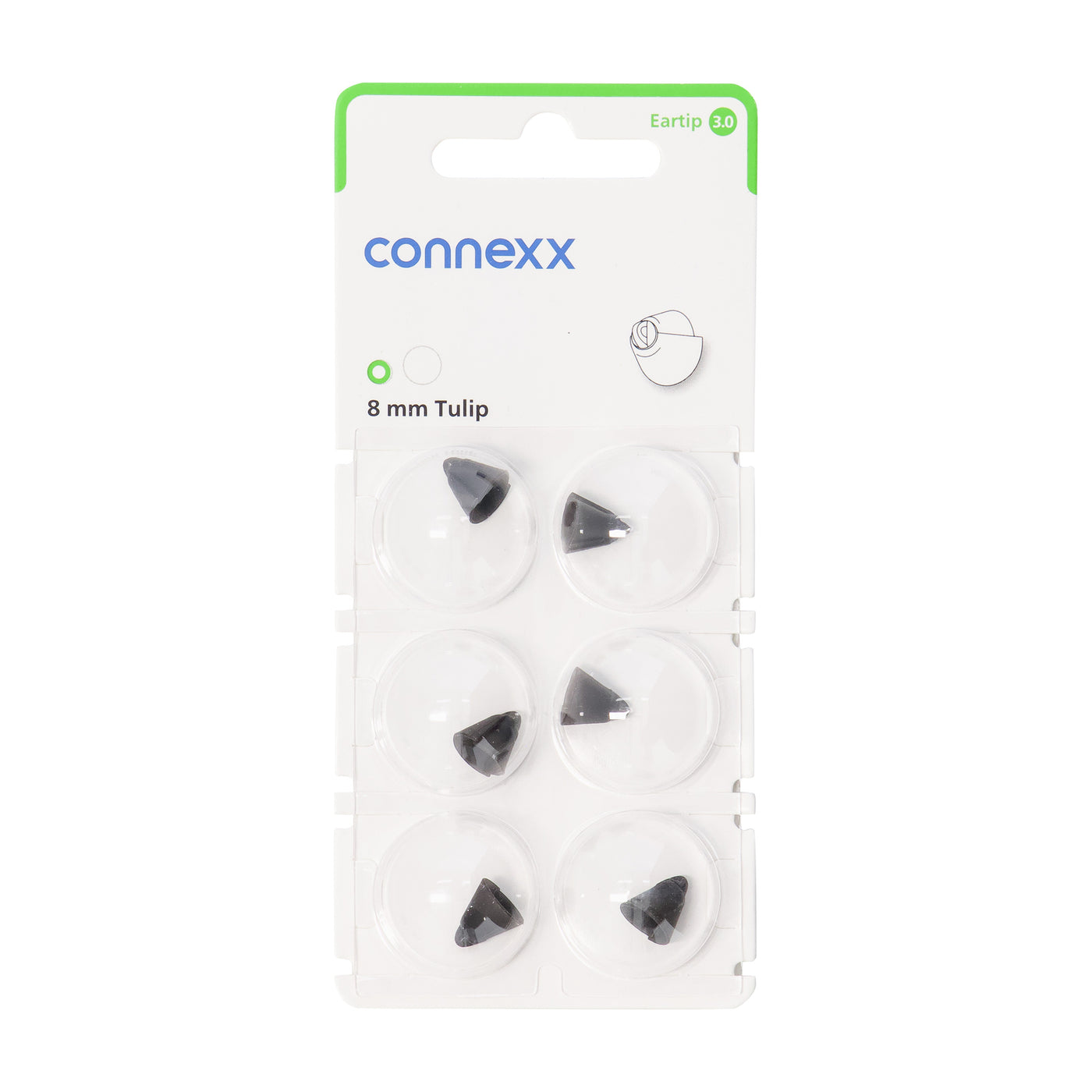 Connexx Eartip 3.0 8mm Tulip | Buy Hearing Aid Domes Online — Shop Omni ...
