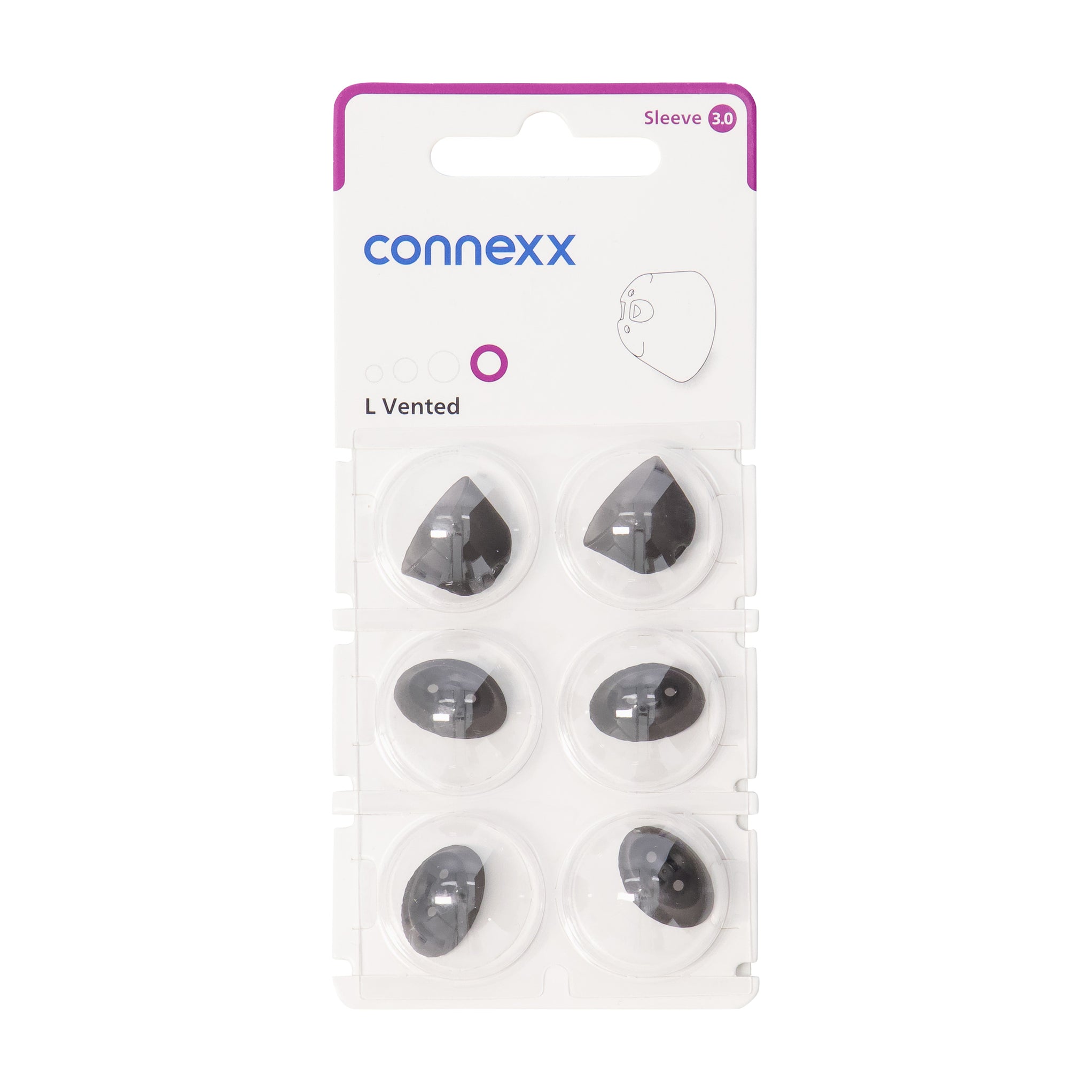 Connexx Sleeve 3.0 L Vented | Buy Hearing Aid Domes Online — Shop Omni ...