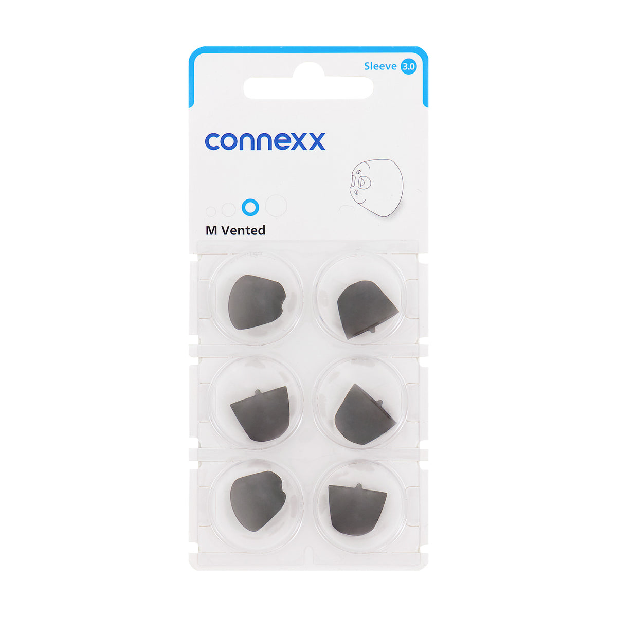 Connexx Sleeve 3.0 M Vented | Buy Hearing Aid Domes Online — Shop Omni ...